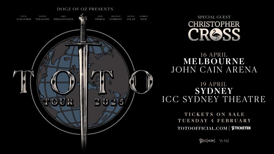 TOTO and CHRISTOPHER CROSS Australian Tour - Rock Club 40